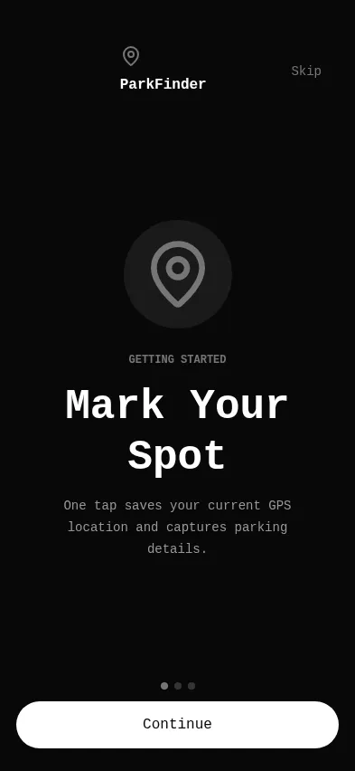 ParkFinder App