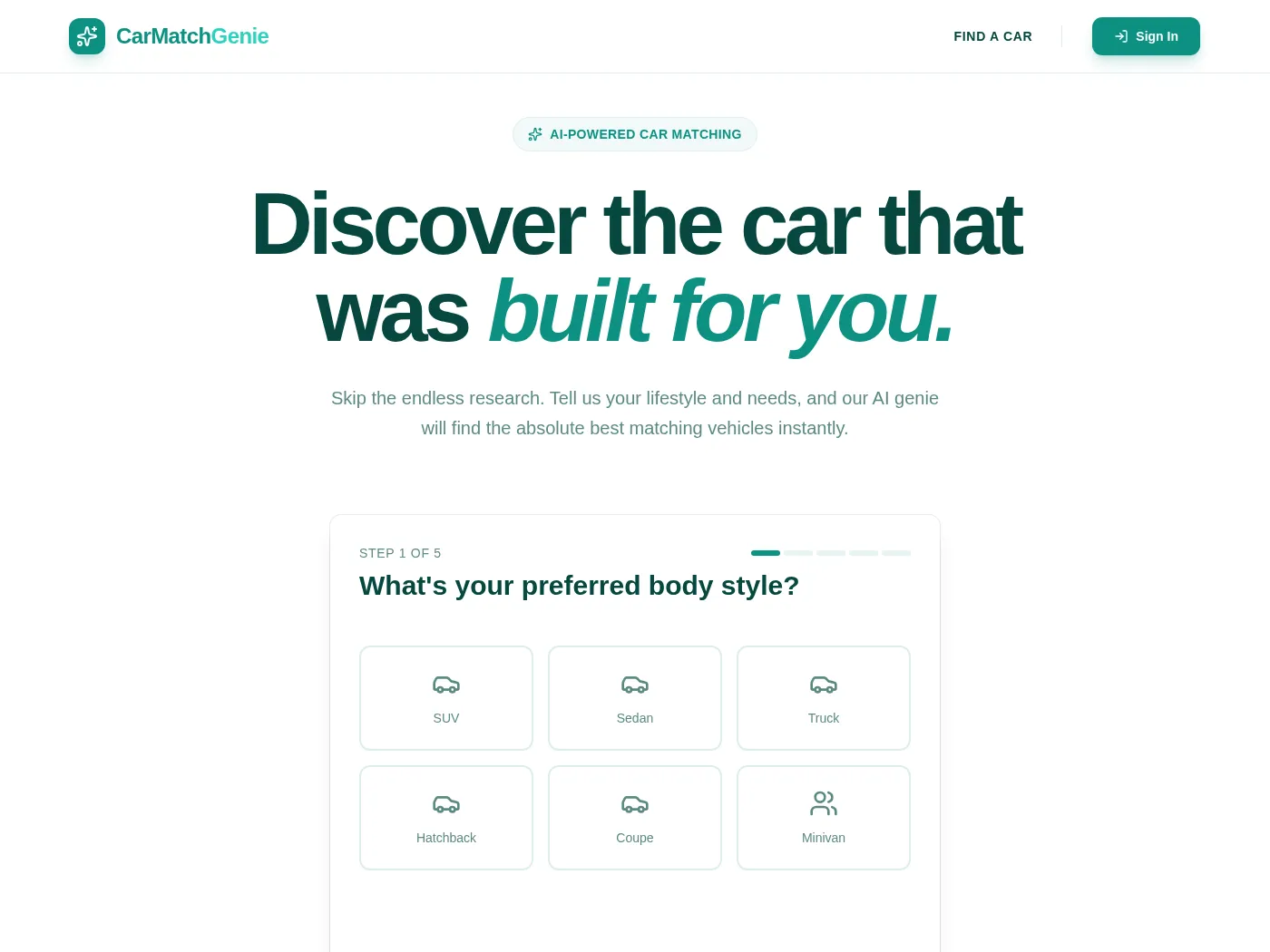 CarMatch Genie