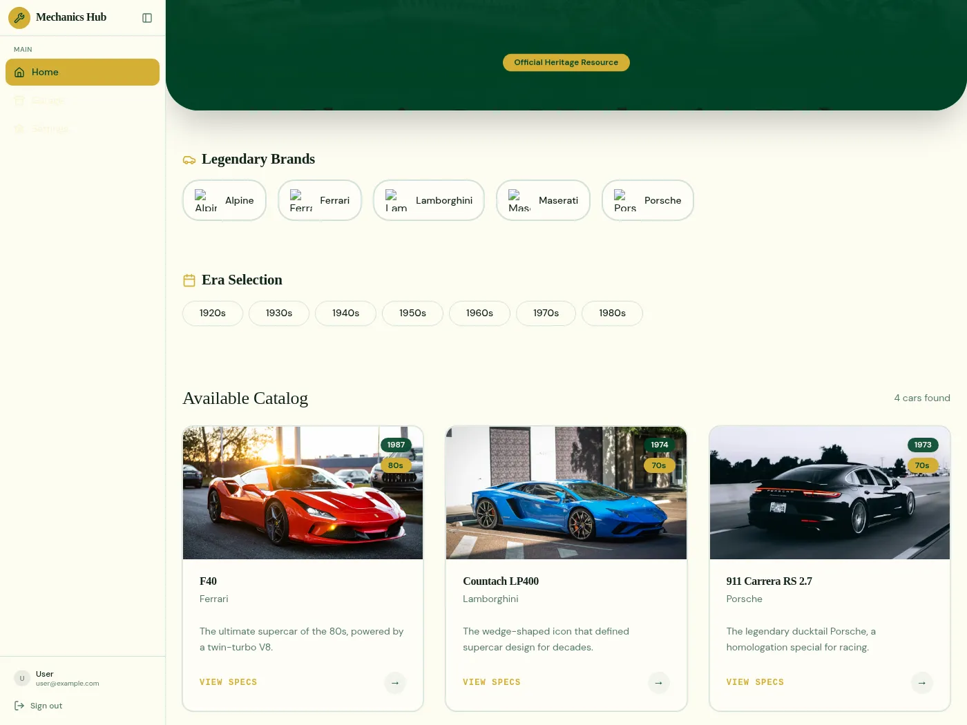 Classic Car Mechanics Hub