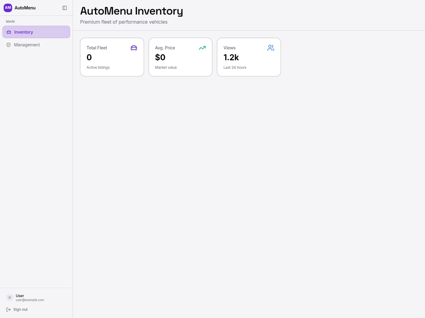 AutoMenu Display
