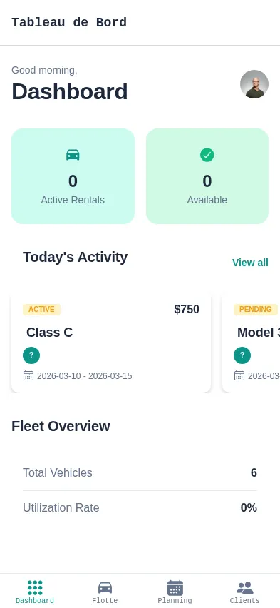 Car Rental Planner App