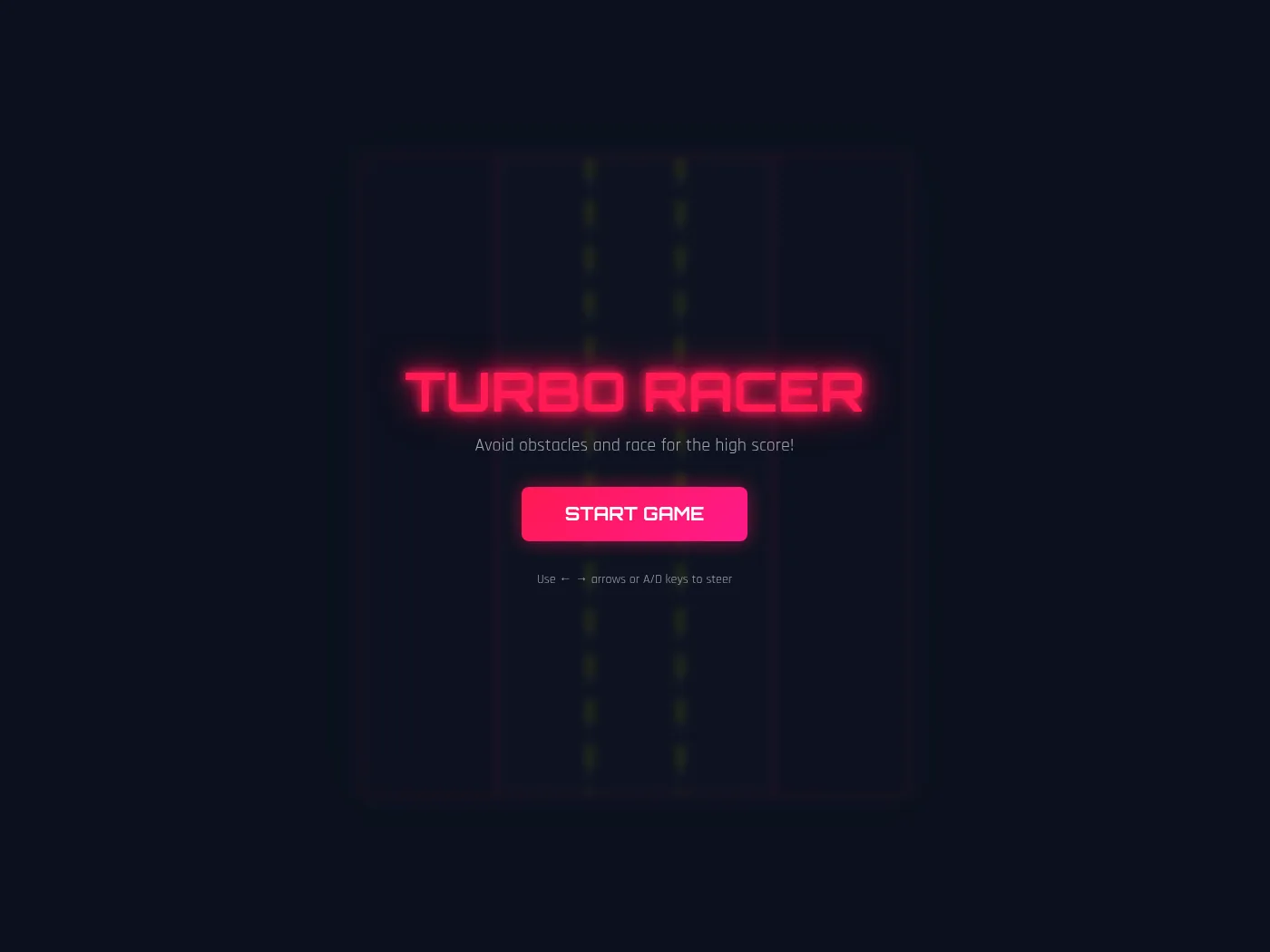 Turbo Racer Game