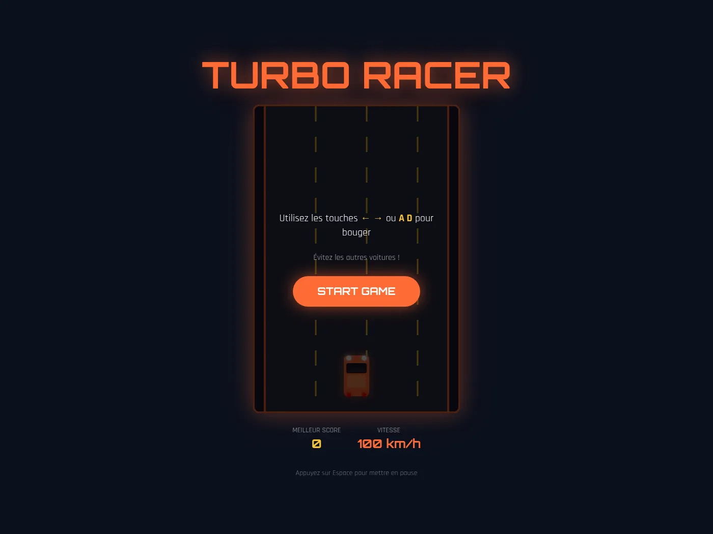 Turbo Racer Game