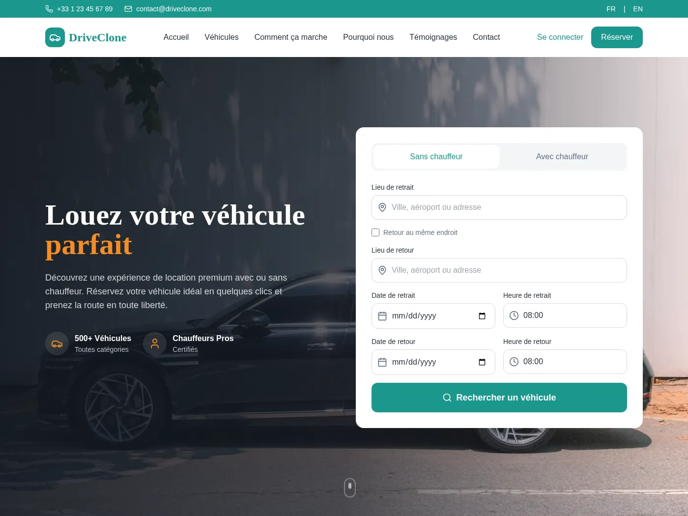 DriveClone Car Rentals