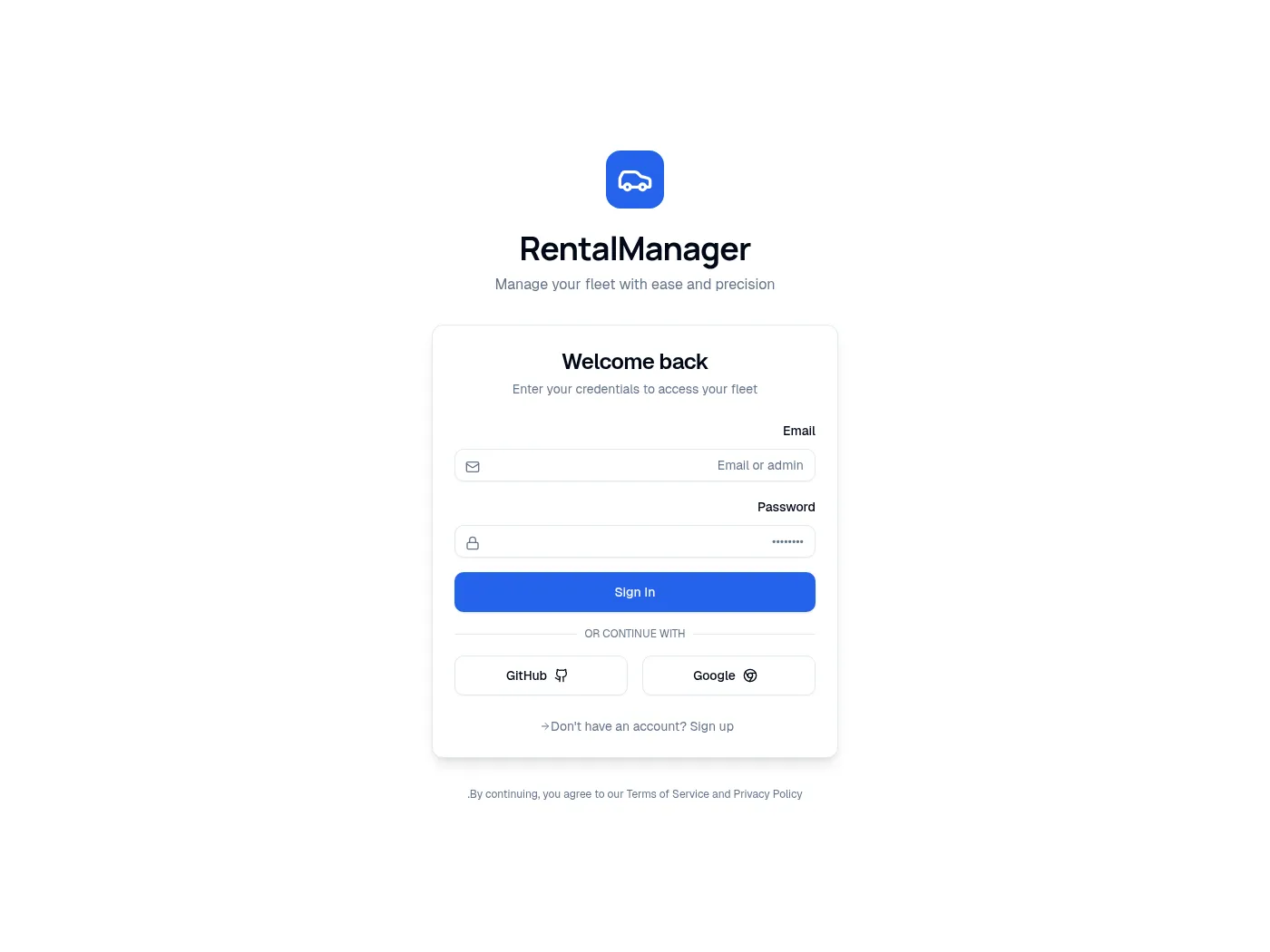 Car Rental Manager