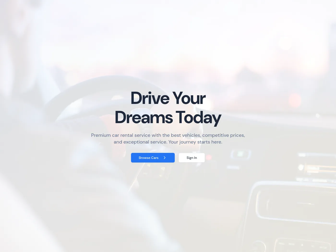 DriveHub Car Rental System