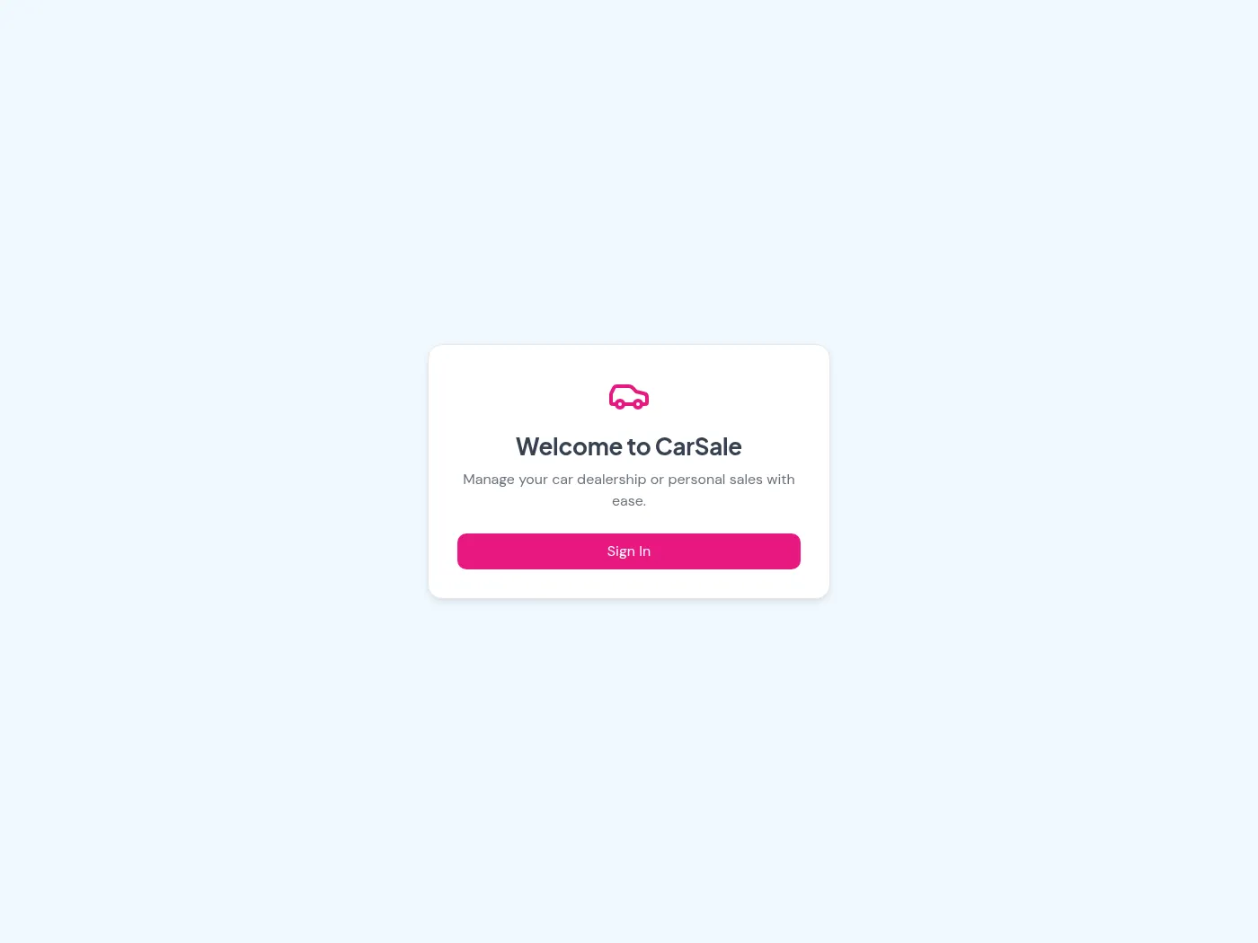 CarSale Dashboard