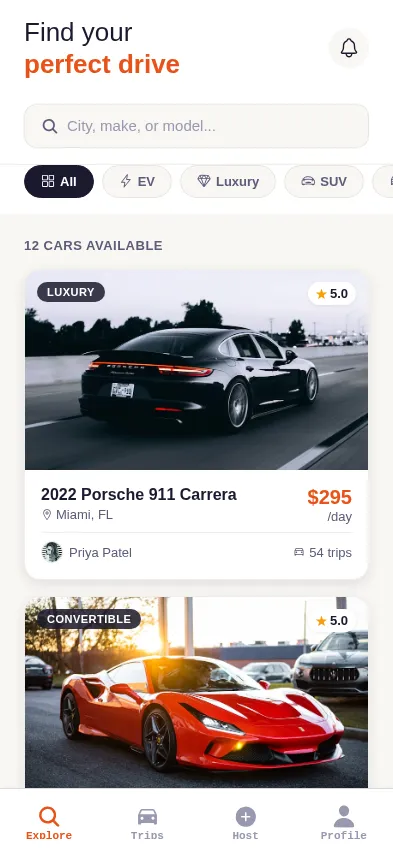 Turo Style Car Share