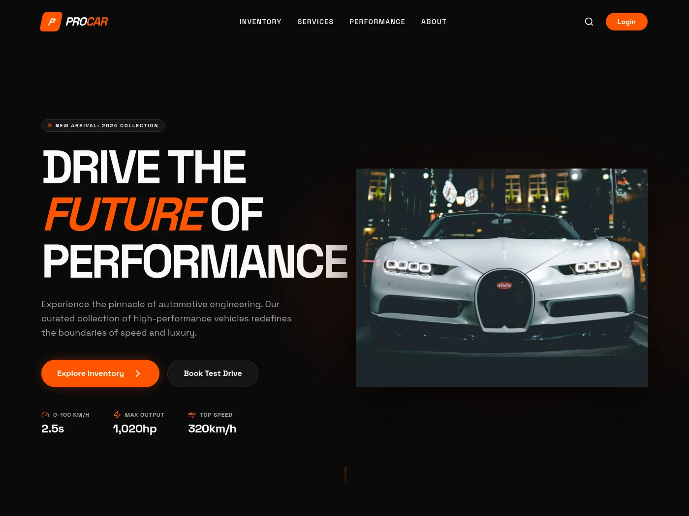Pro Car Shop Website