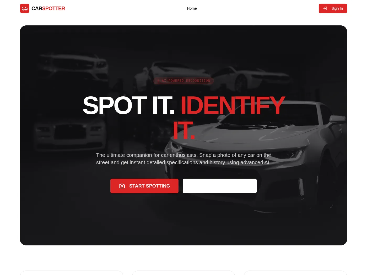 CarSpotter App