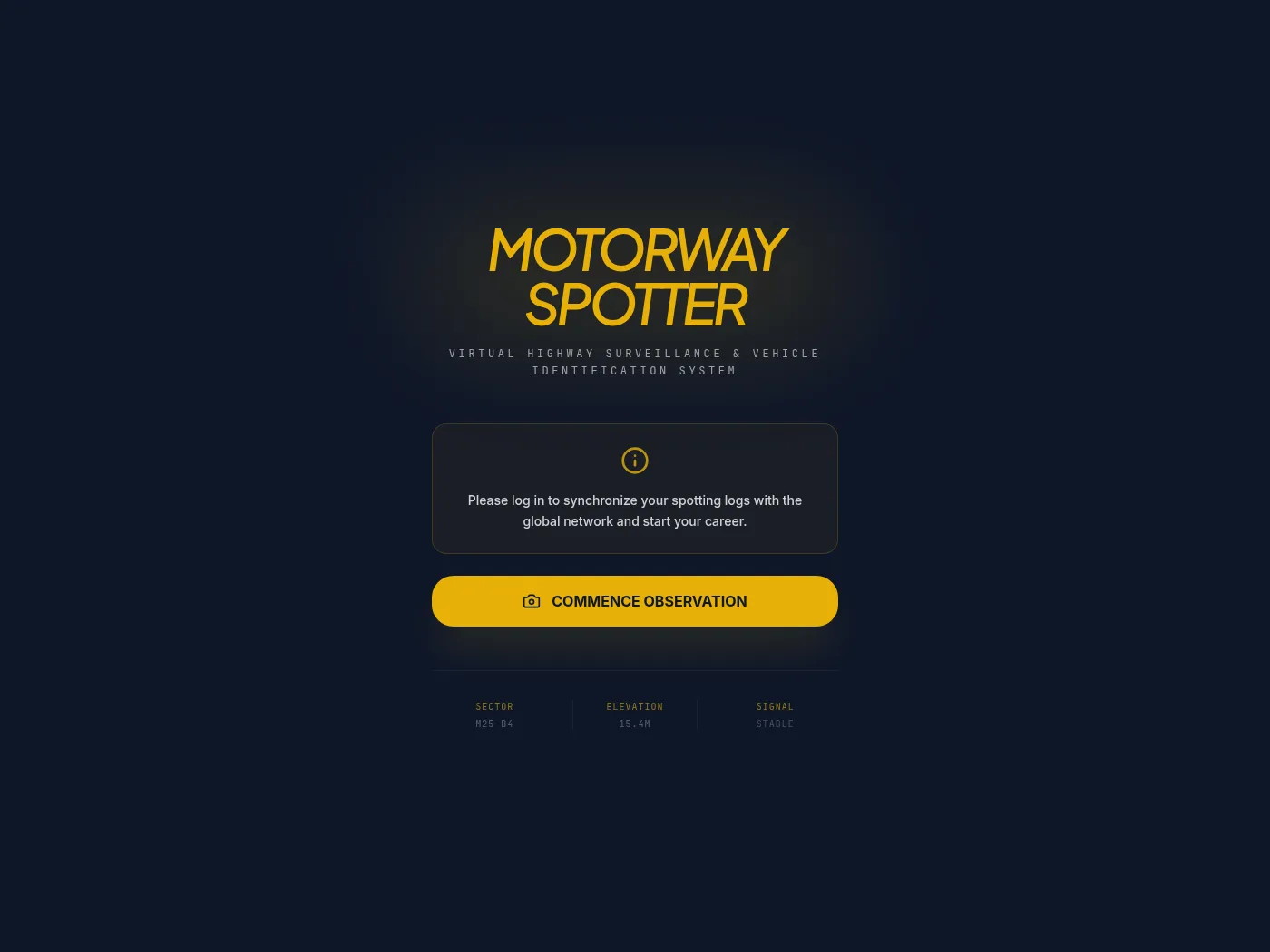 Motorway Car Spotter