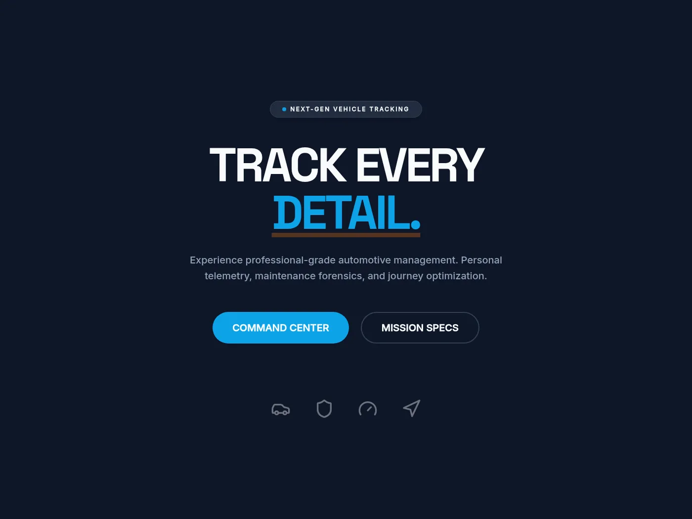 Car Tracker Dashboard