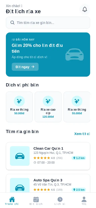 Car Wash Scheduler