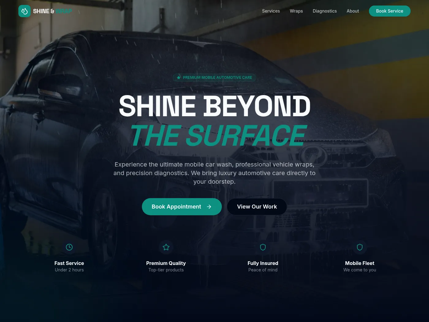 Shine & Wrap Web Portal