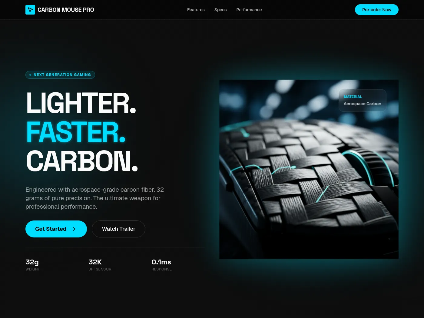Carbon Mouse Pro