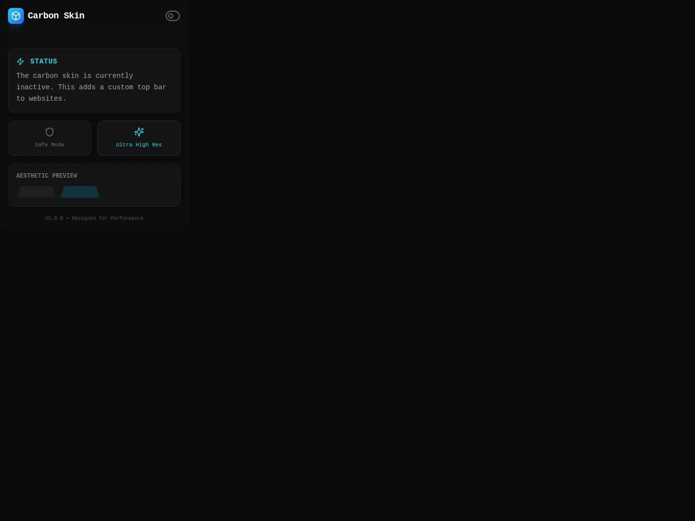 Carbon Chrome Skin