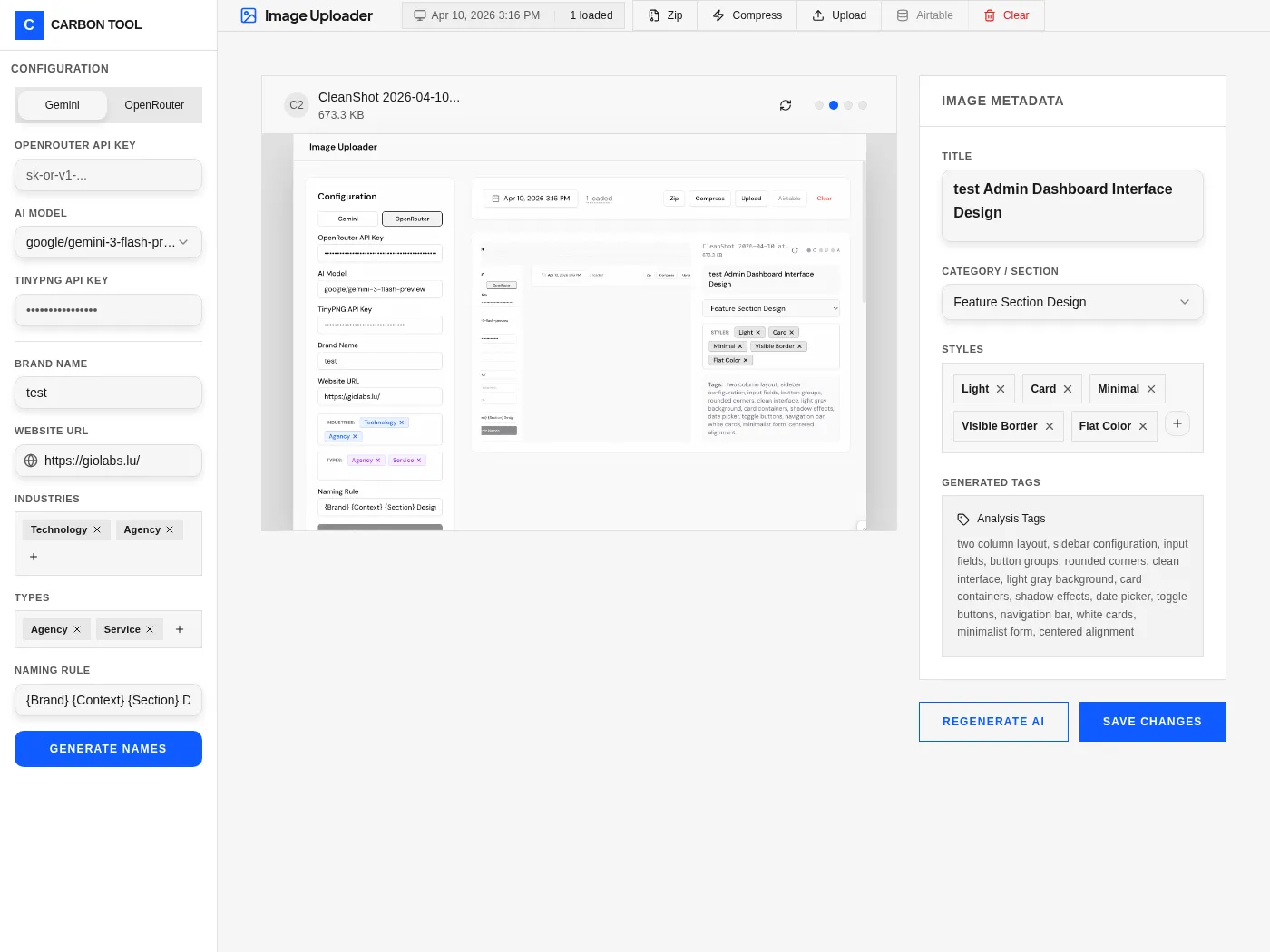 Carbon Tool Redesign