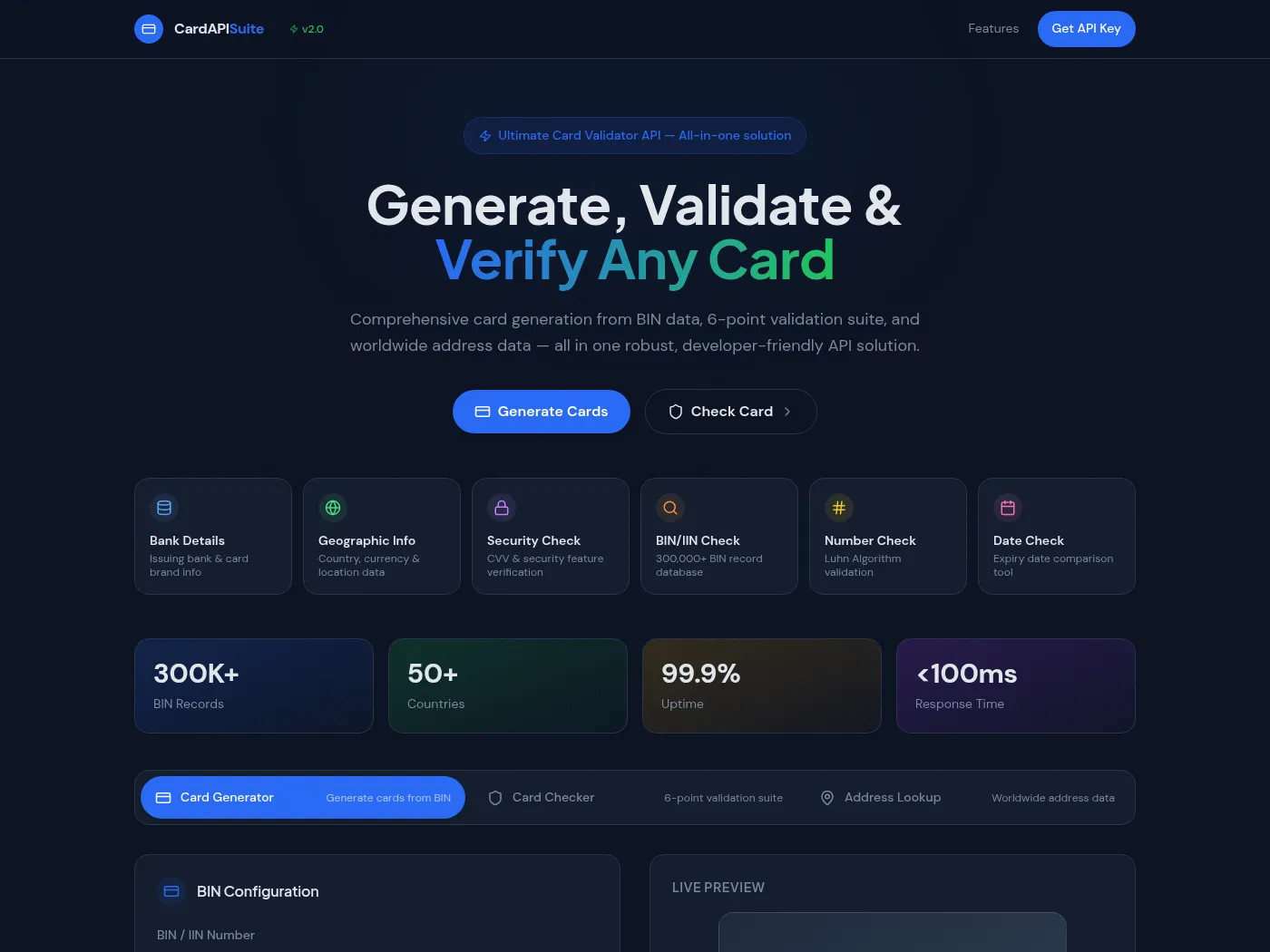 Ultimate Card Validator API