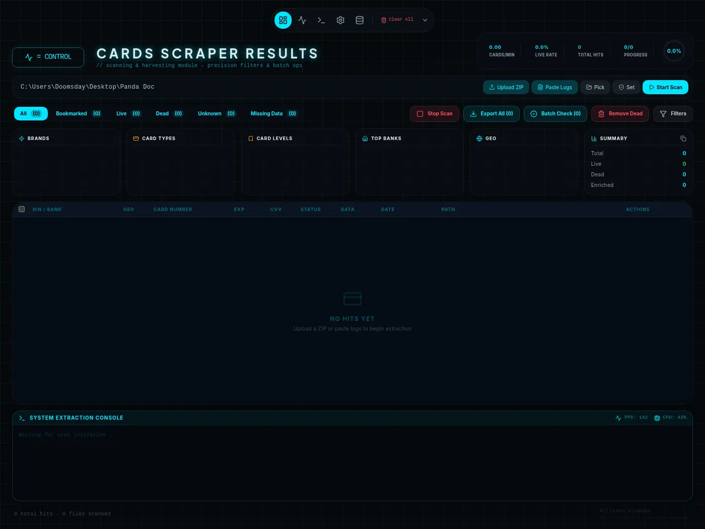 Stealer Log Card Extractor