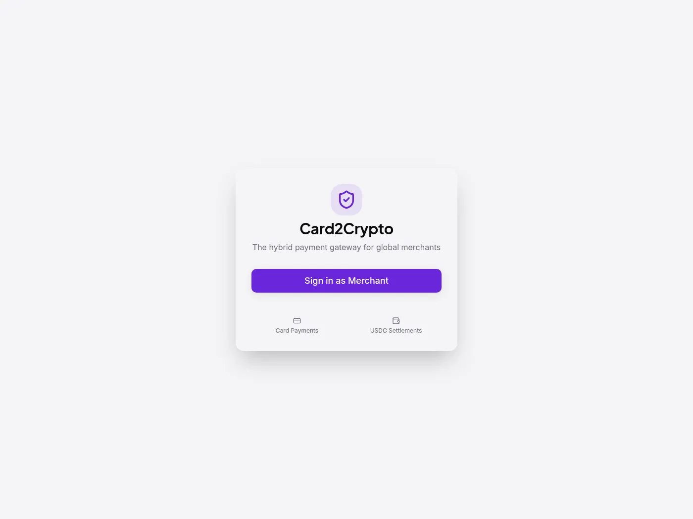 Card2Crypto Gateway