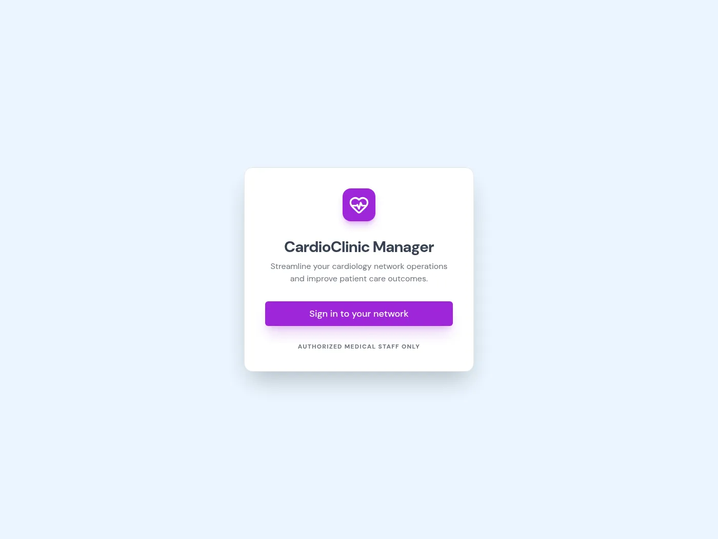 CardioClinic Manager