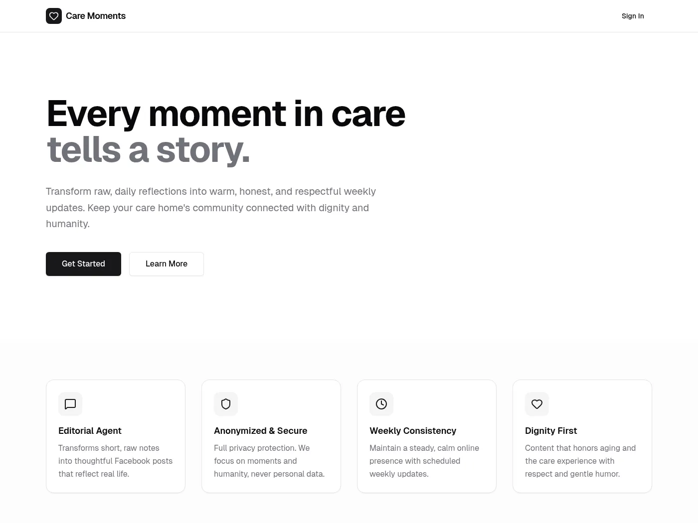 Care Moments Editorial Agent