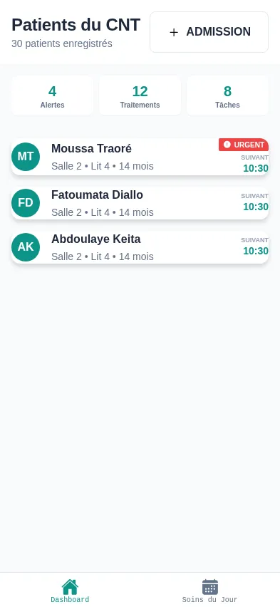 Care Session Mobile UI