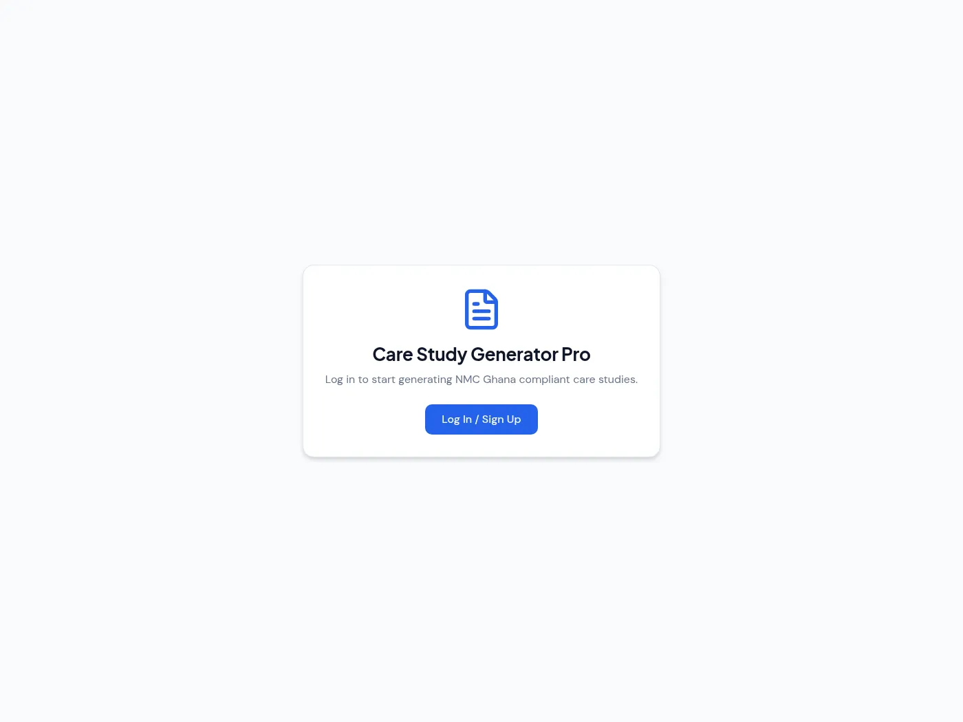 Care Study Generator Pro