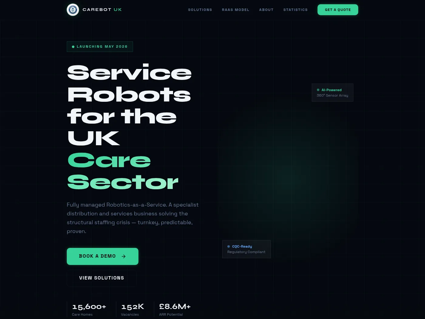 CareBot UK Website