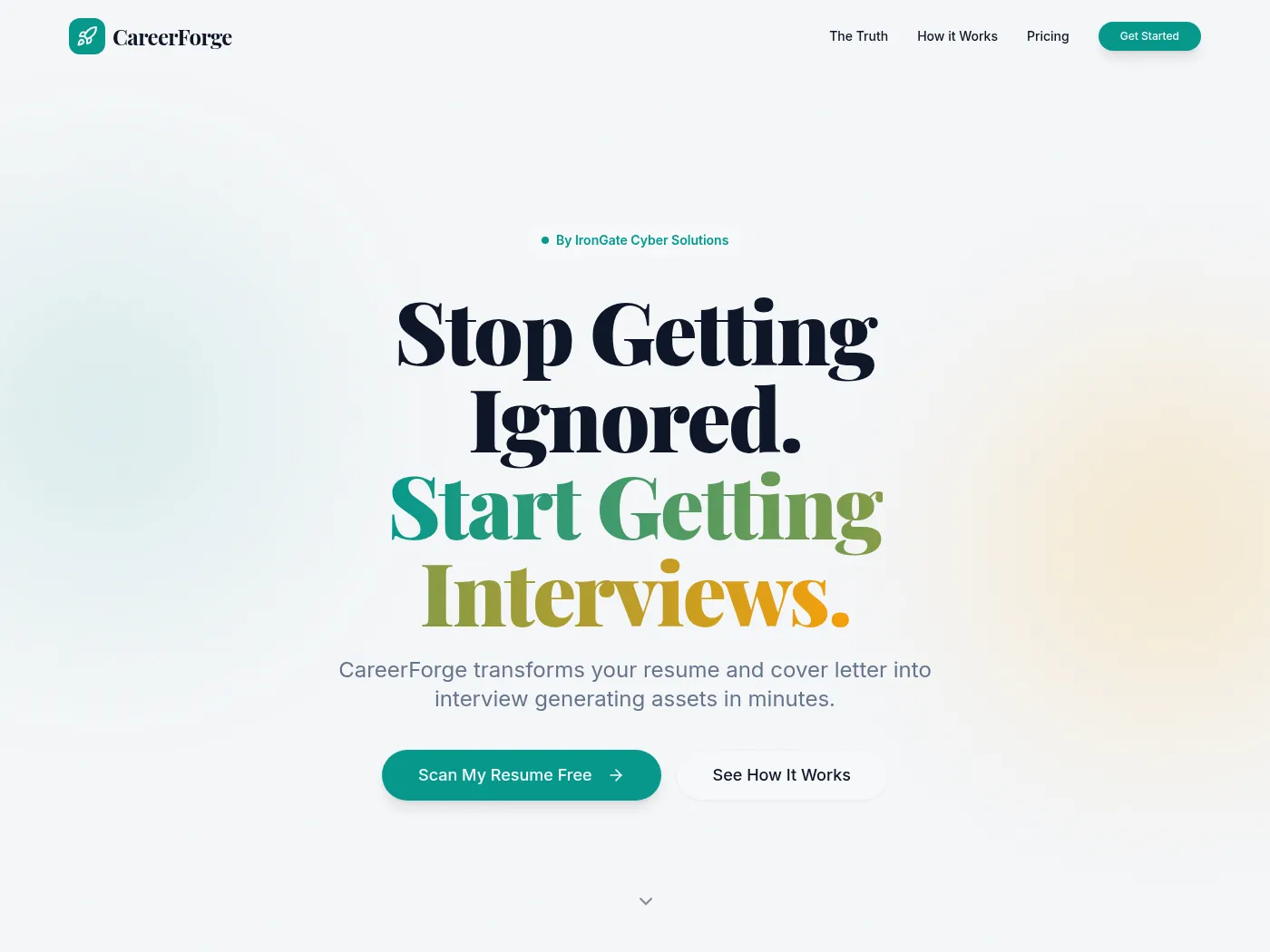 CareerForge Landing