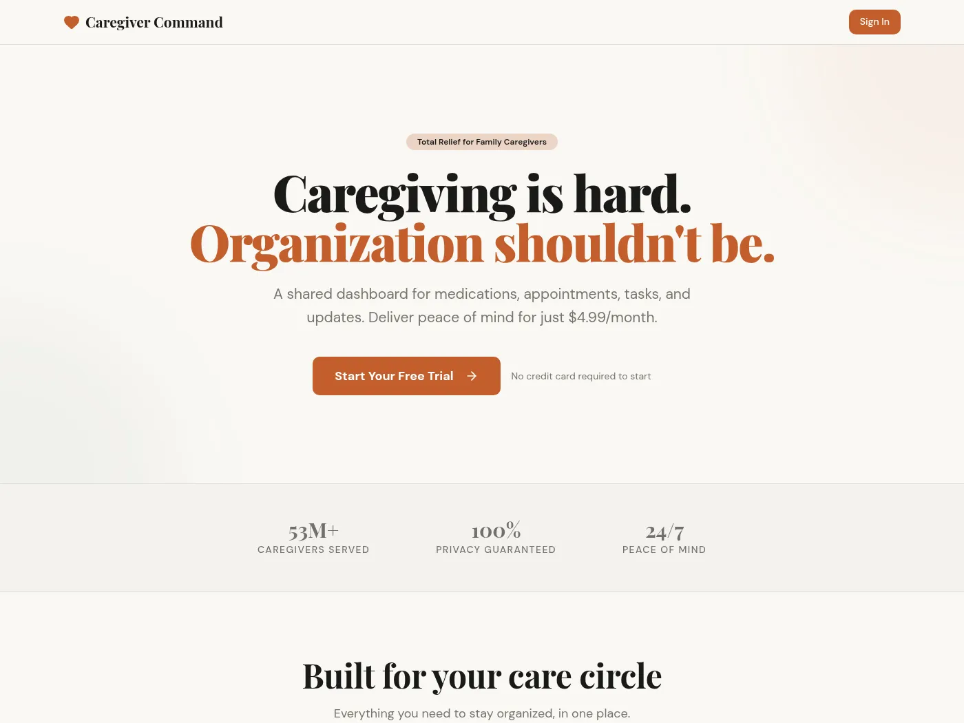 Caregiver Command Center
