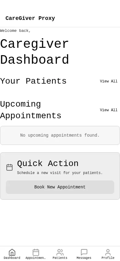 CareGiver Proxy App