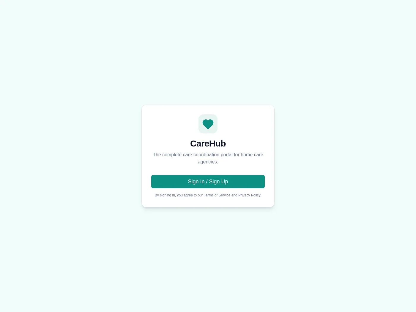 CareHub Web Portal