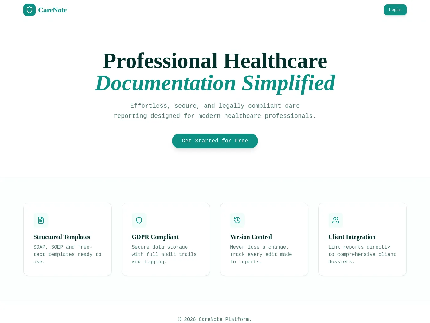 CareNote Platform