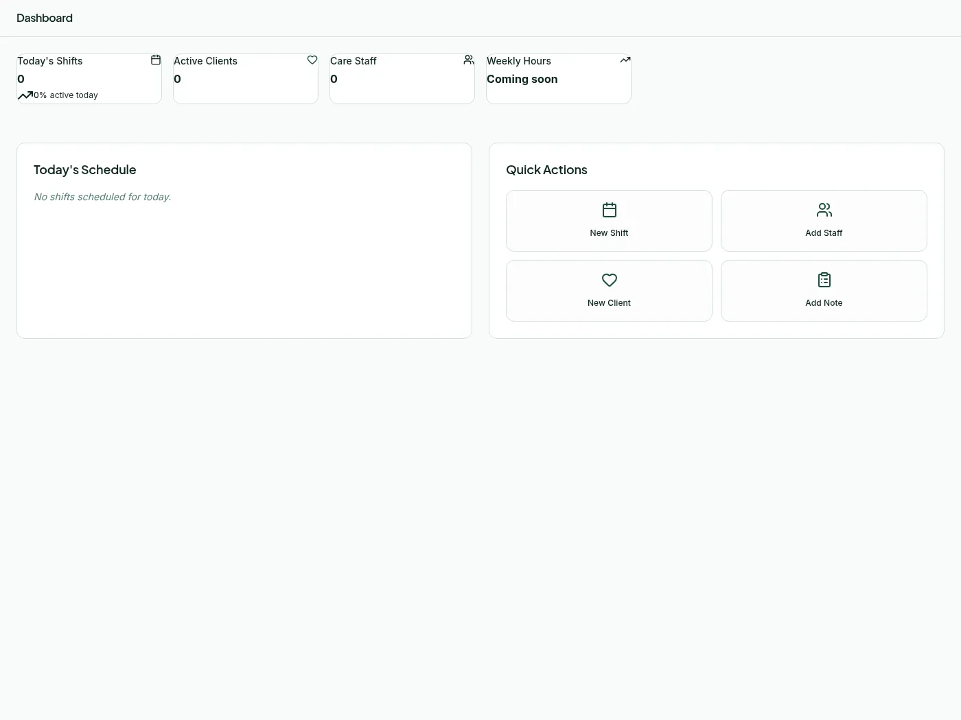 CareShift Manager