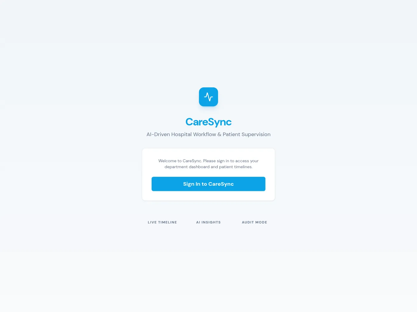 CareSync Live Timeline