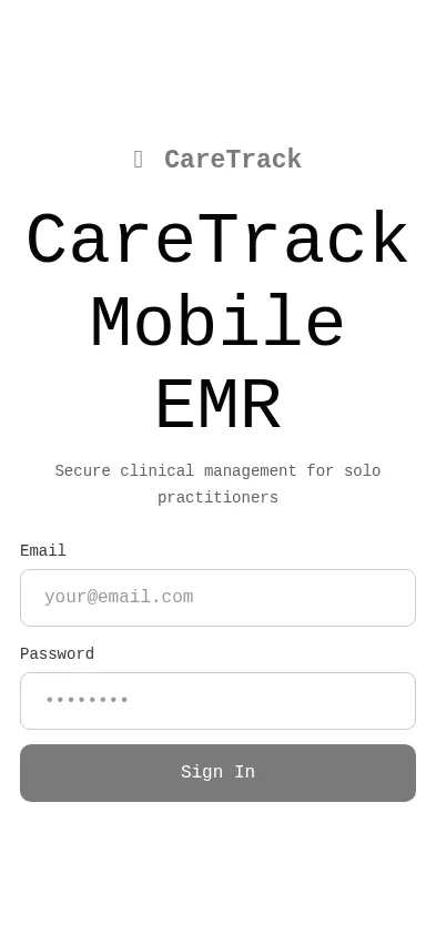 CareTrack Mobile EMR