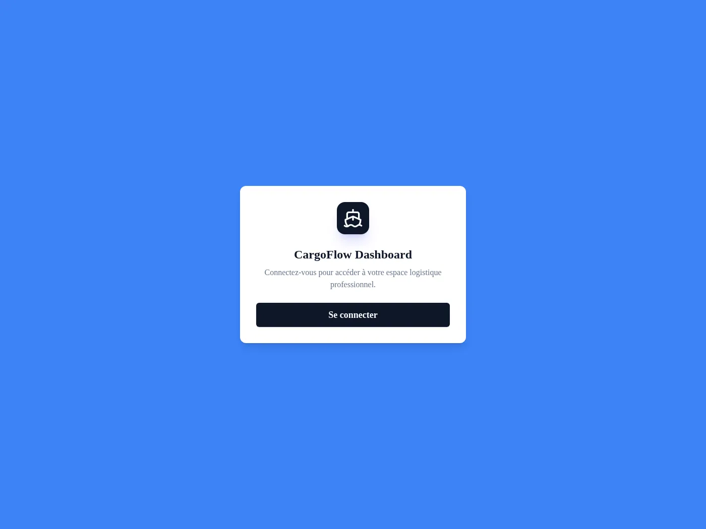 CargoFlow Dashboard