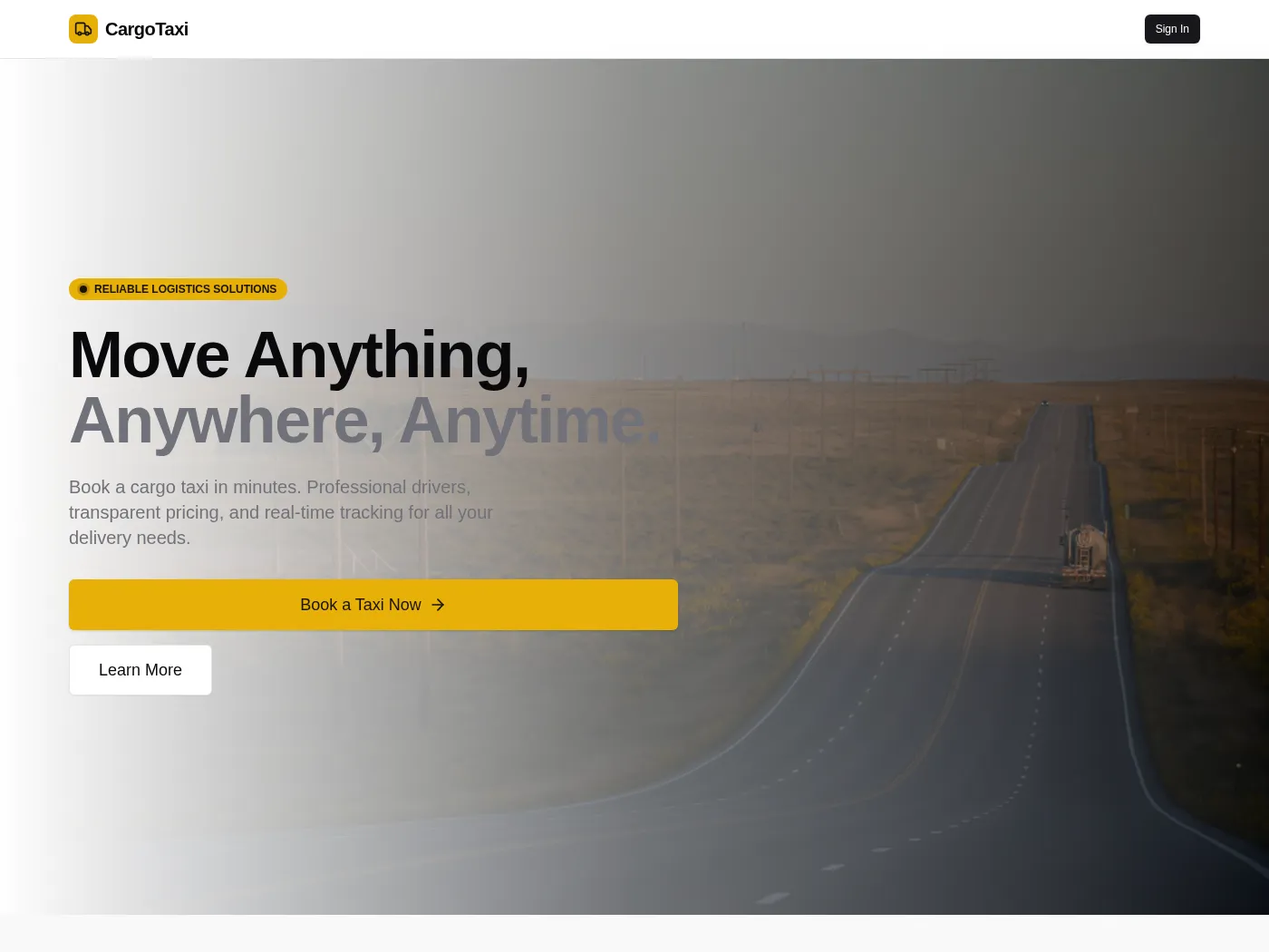 CargoTaxi Order App