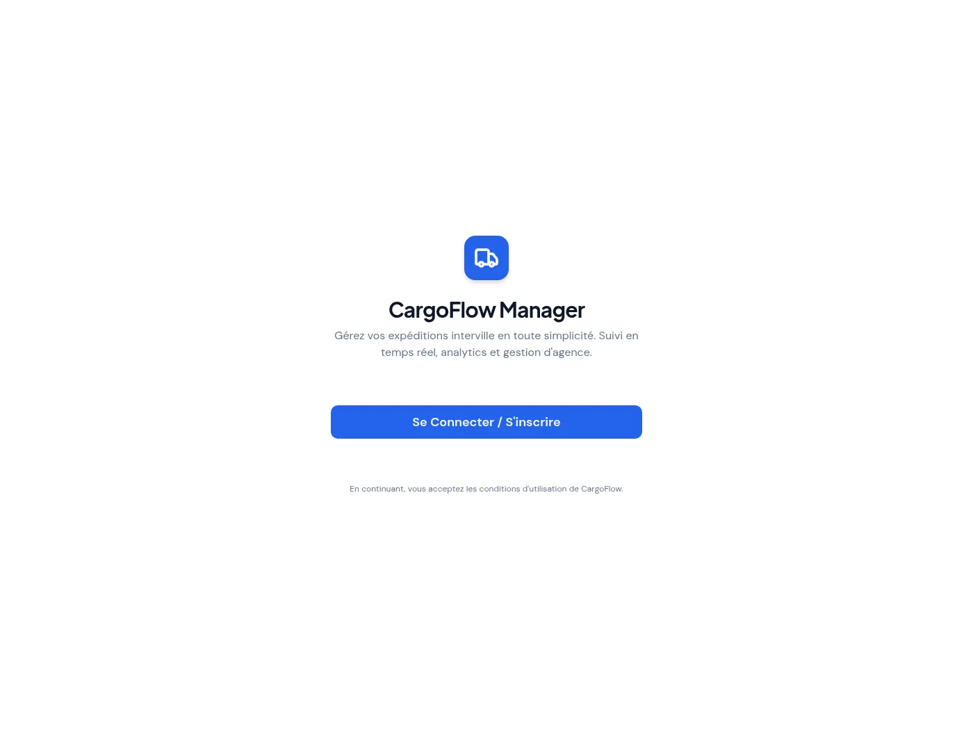 CargoFlow Manager
