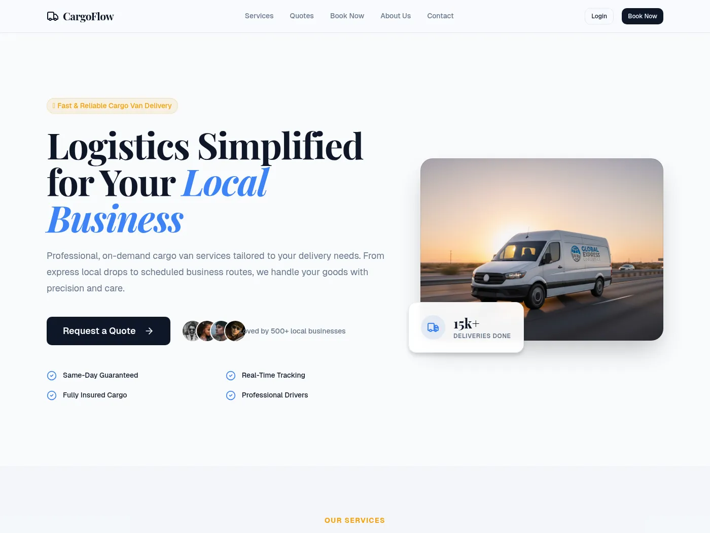 CargoVan Delivery Site