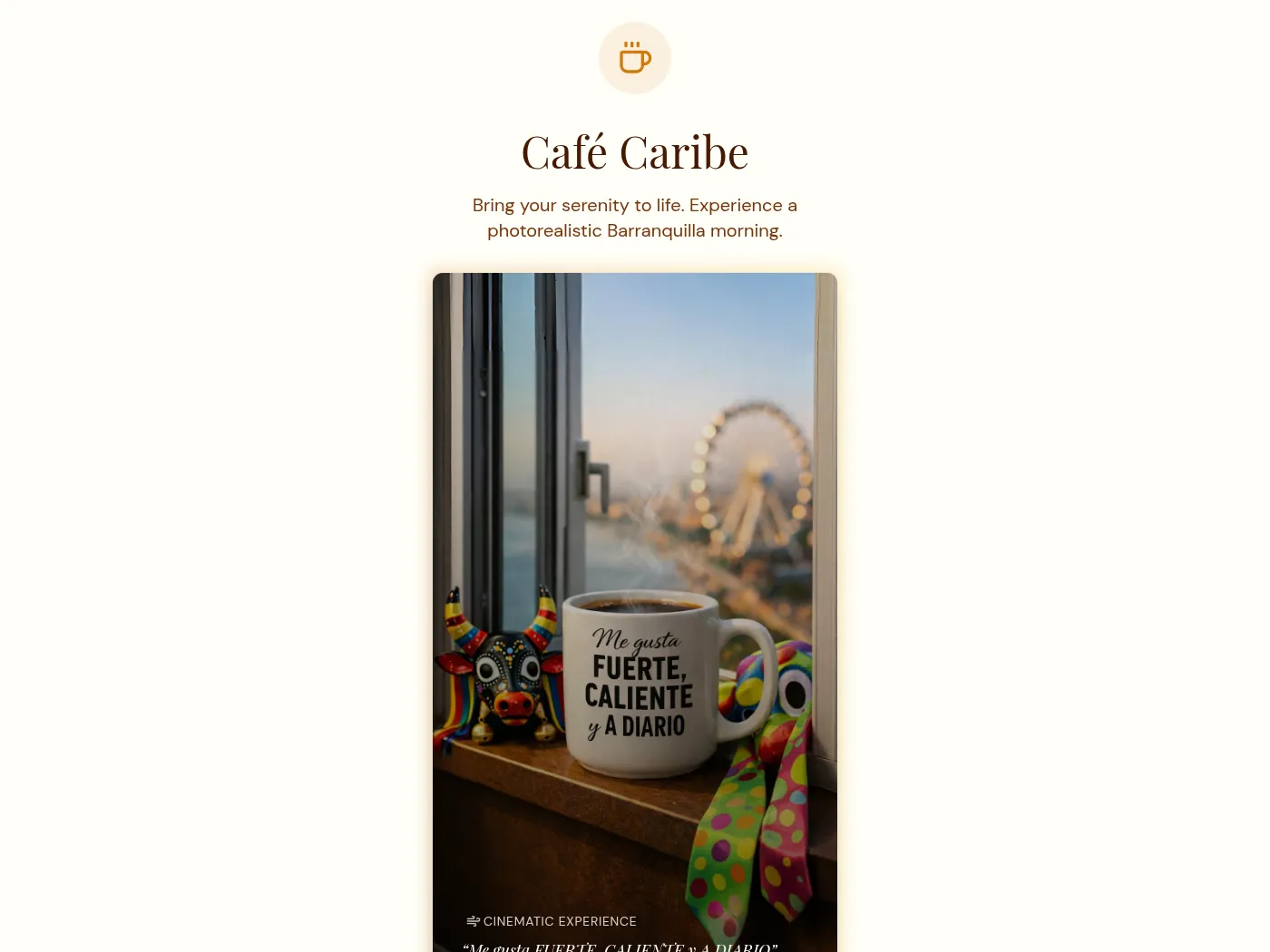 Café Caribe Animated Scene