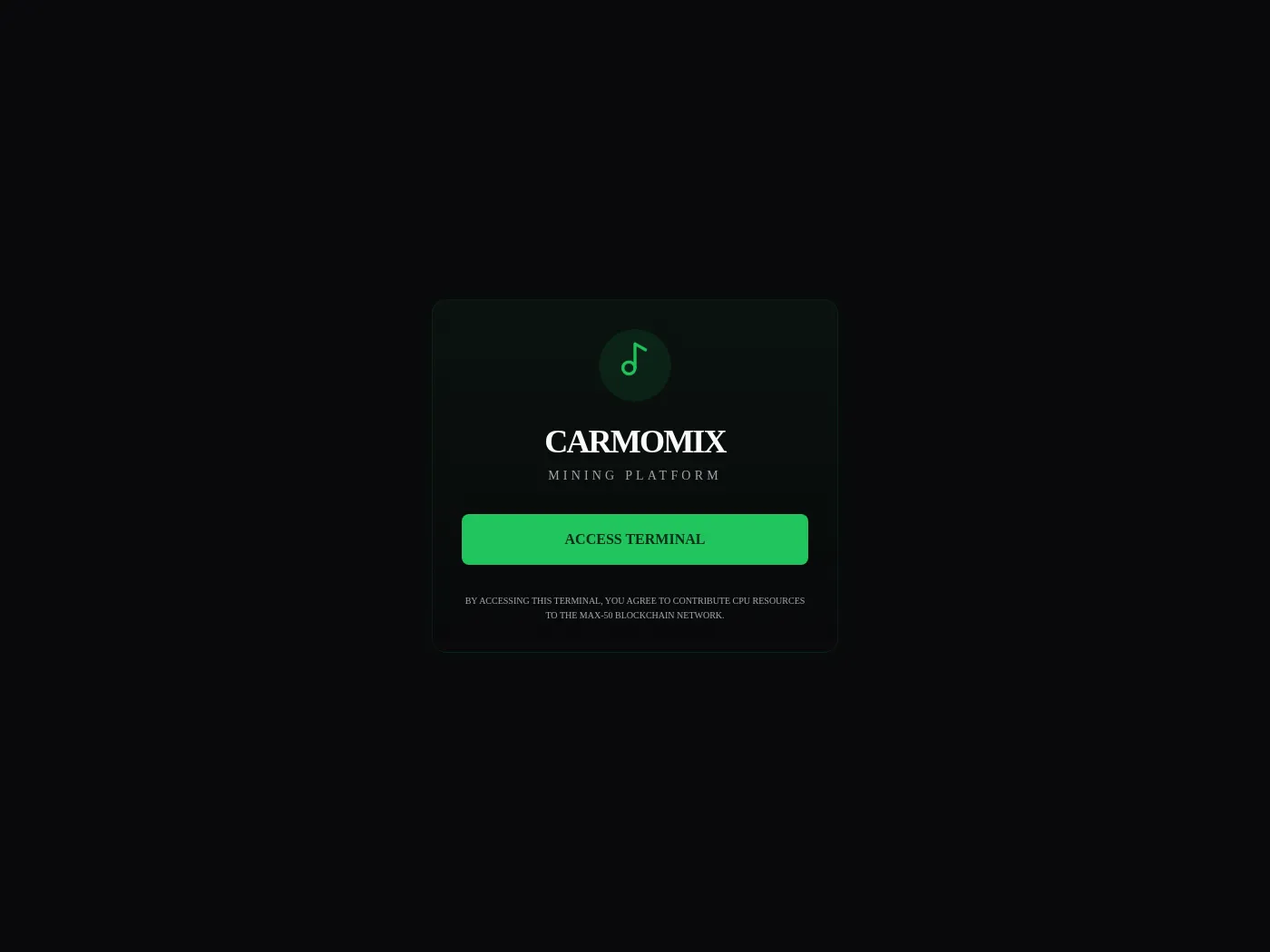 CarmoMix Crypto Platform
