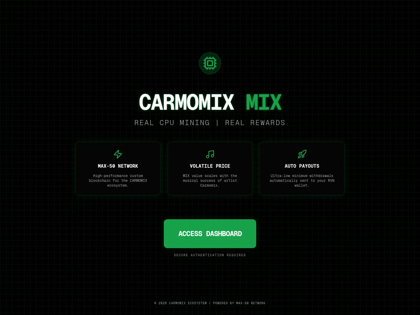 Carmomix Mining Platform