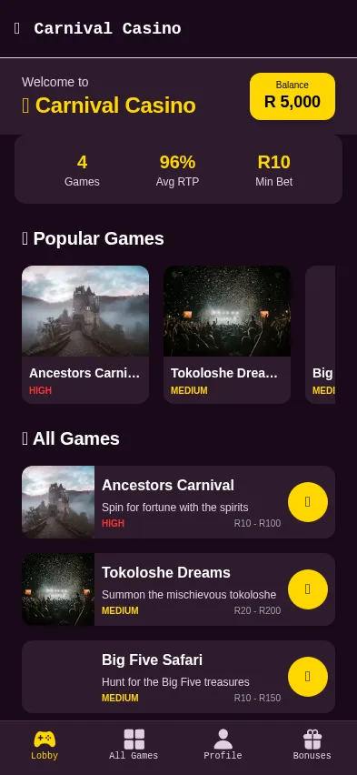 Carnival Casino AI