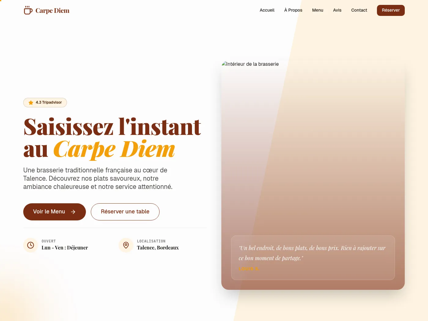 Carpe Diem Brasserie Hub