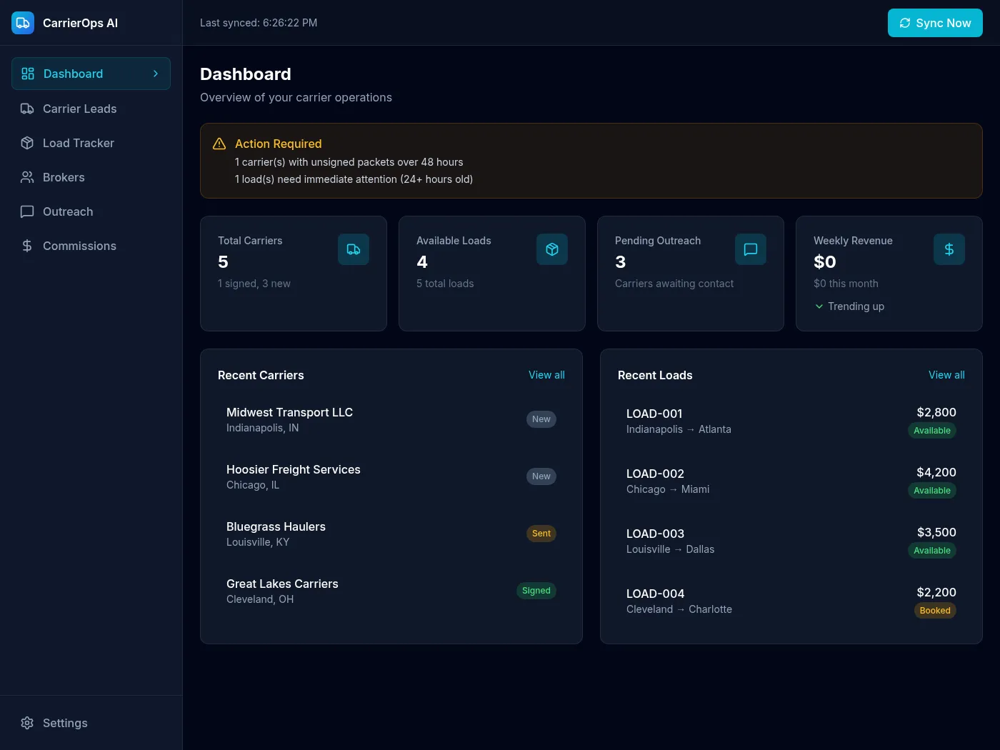 CarrierOps AI Assistant