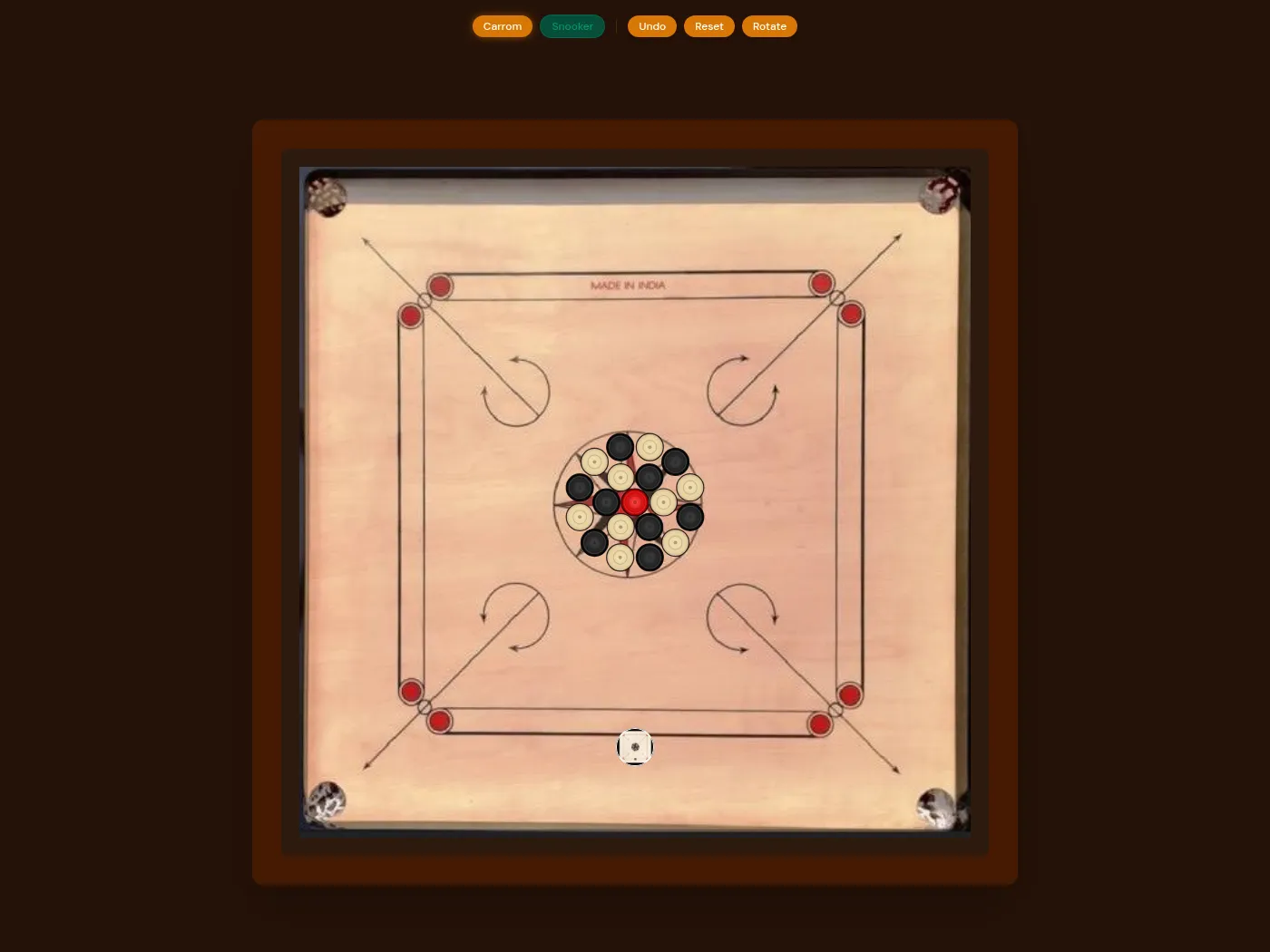 Carrom & Snooker Simulator