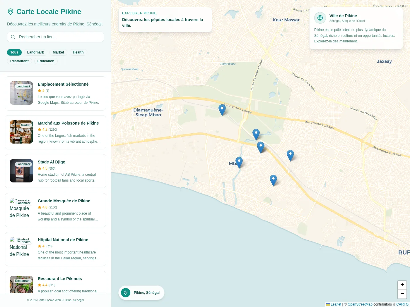 Carte Locale Web