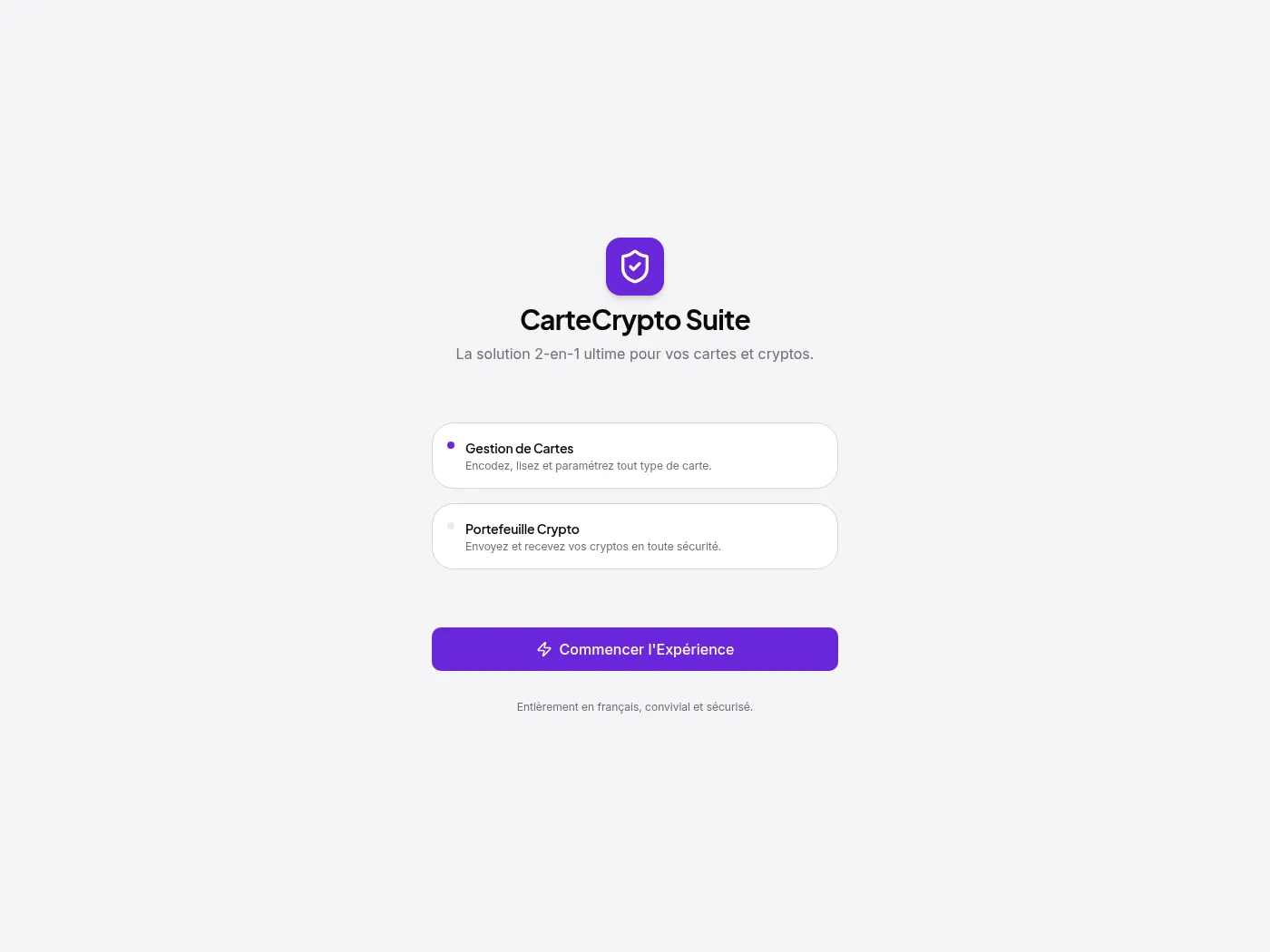 CarteCrypto Suite